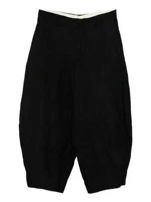 Comme Des Garçons Textured Trousers - Black