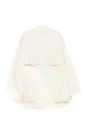 Comme Des Garçons Pleated Pocket Shirt - Neutrals