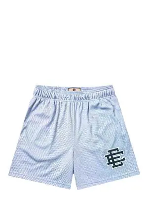 ERIC EMANUEL Mesh Logo Patch Shorts - Blue