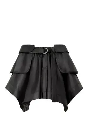 Loewe Belted Cargo Mini Skirt - Black
