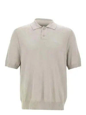 BOSS Asac Embroidered-logo Polo Shirt - Neutrals