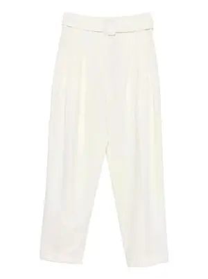Co Belted Pleated Trousers - Neutrals
