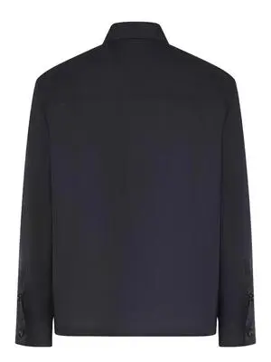 BE ABLE Leroy Chest-pocket Long-sleeve Shirt - Blue
