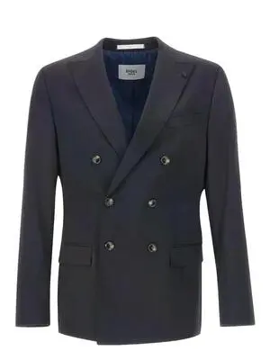 DIGEL Alfredo Double-breasted Blazer - Blue