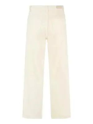 ICON DENIM LOS ANGELES High-waisted Straight-leg Jeans - Neutrals