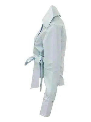 BALOSSA BALOSSA Nora Wrap Shirt Blue