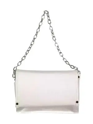 MARIO VALENTINO Chain Strap Cross Body Bag - White