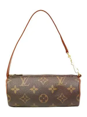 LOUIS VUITTON Louis Vuitton Monogram Papillon Pochette Handbag Brown