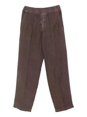 COSTUMEIN Drawstring Waistband Trousers - Brown