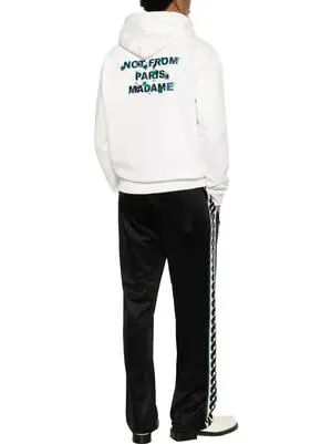 Drole De Monsieur Embroidered Hoodie - Neutrals