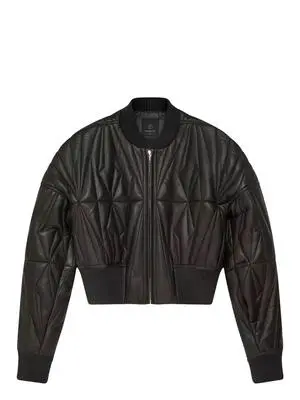 Rick Owens Quilted Leather Jacket - Black