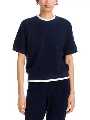 PERFECTWHITETEE Kennedy Fleece Sweatshirt - Navy