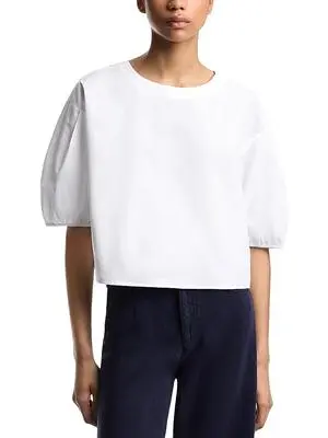Emporio Armani Puff Sleeve Top - Vanilla
