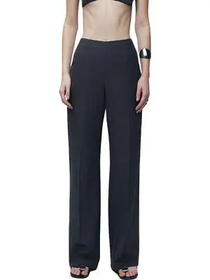 NOCTURNE Wide-leg Fluid Pants - Anthracite