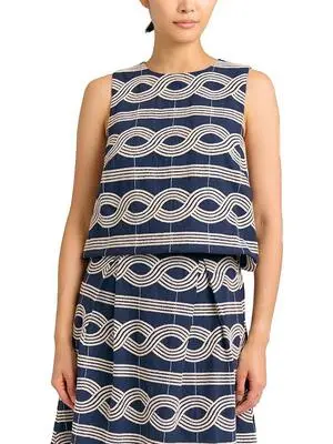 CARTOLINA Cartolina Sleeveless Printed Top