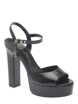 STUART WEITZMAN Reade Platform Sandal - Black