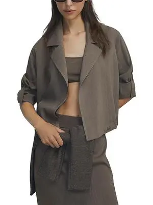 Marella Palchi Cropped Jacket - Brown