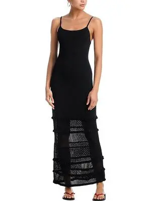 Solid & Striped The Gabrielle Maxi Dress - Noir