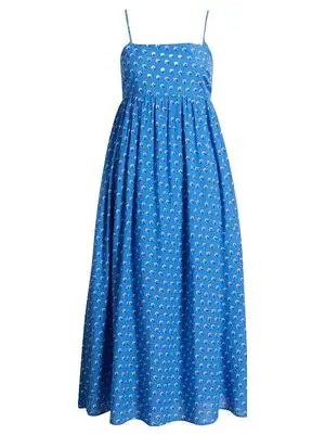 Madewell Shibori Halter Tiered Midi Dress In Blue Ivory Shibori - 62% Off |  Editorialist