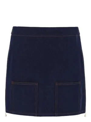 Fendi Mini Denim Skirt - Blue