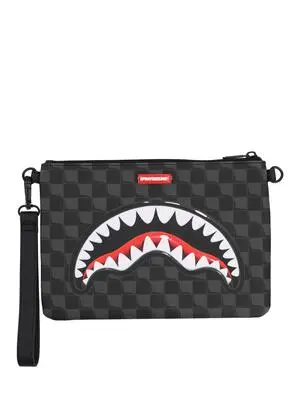 SPRAYGROUND Shark Mouth" Graphic Pouch - Black