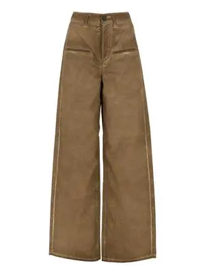 UMA WANG Wide Leg Trousers - Beige