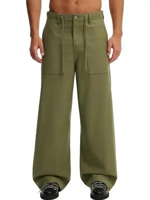 COTTON ON Super Baggy Utility Pant - Military Green