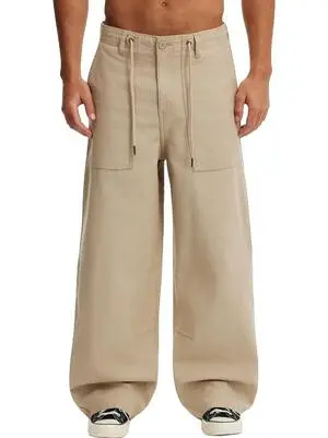 COTTON ON Super Baggy Utility Pant - Stone