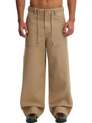 COTTON ON Super Baggy Utility Pant - Tan