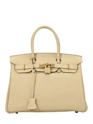 HERMÈS Hermès Parchemin Togo Birkin 30 With Gold-Plated Hardware