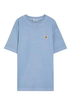 Carhartt Work In Progress Nelson Logo Cotton T-shirt - Blue
