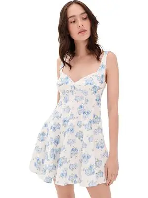 LoveShackFancy Nabi Dress - Blue Marina