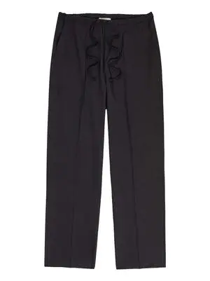 SECOND / LAYER Primo Baggy Woven Trousers - Black