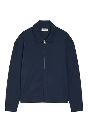 FRAME Seersucker Jacket - Navy