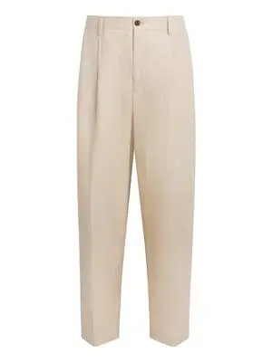 NN.07 Nn07 Linen Justin Wide-leg Trousers - Beige