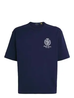 Polo Ralph Lauren Cotton Logo Crest T-shirt - Navy
