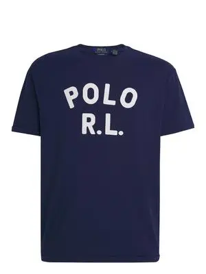 Polo Ralph Lauren Cotton Logo Appliqué T-shirt Navy