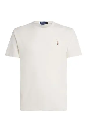 Polo Ralph Lauren Pima Cotton Polo Pony T-shirt Ivory