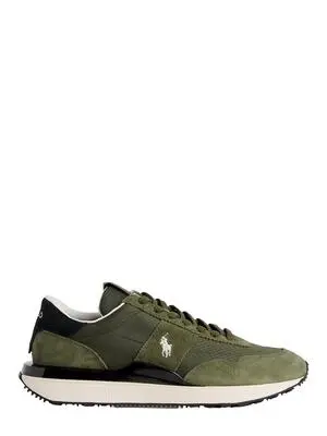 Polo Ralph Lauren Suede-blend Train 89 Sneakers - Green