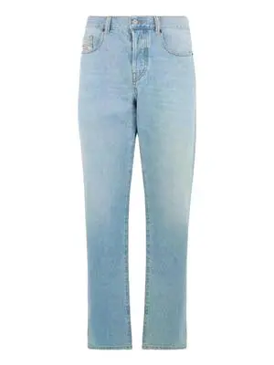 DIESEL® Washed Finish Straight-leg Jeans - Blue