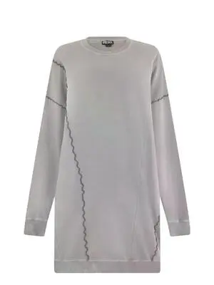 DIESEL® Exposed-seam Mini Dress - Grey