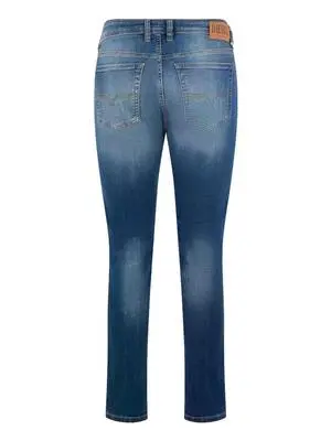 DIESEL® Faded Effect High-waisted Straight Leg Jeans - Blue