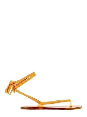 ANCIENT GREEK SANDALS Esther Lace-up Thong Sandals - Orange