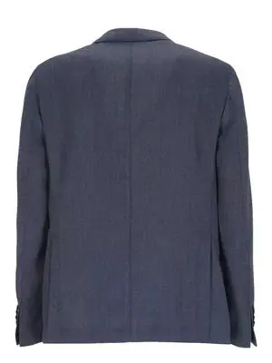 L.B.M. 1911 Herringbone-pattern Blazer - Blue