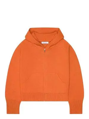 Calle Del Mar Hooded Cashmere Cardigan - Orange