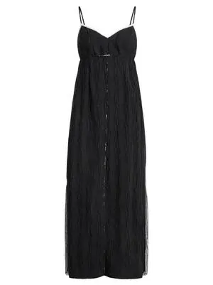 Simkhai V-neck Maxi Dress With Contrast Trim - Black