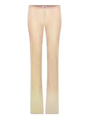 JEAN PAUL GAULTIER Spiral Print Mesh Trousers - Neutrals