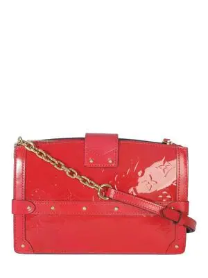 LOUIS VUITTON Monogram Vernis Trunk Shoulder Bag - Red