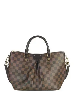 LOUIS VUITTON Damier Ebene Siena Pm Tote Bag - Brown
