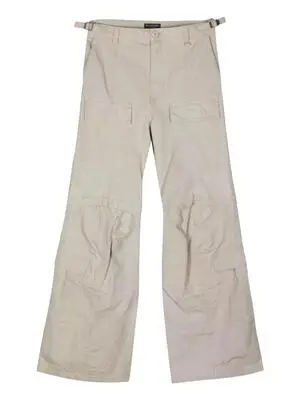 Balenciaga Flared Cargo Trousers - Neutrals